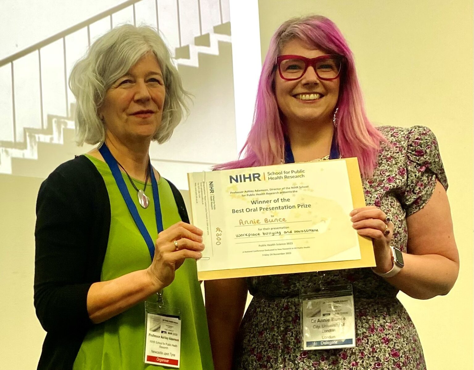 Dr Annie Bunce receives award at Lancet Public Health Science ...